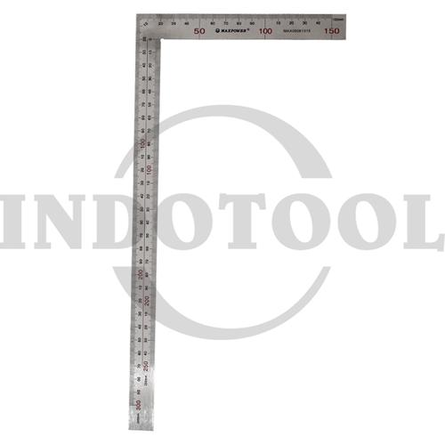 Jual PENGGARIS SIKU L STAINLESS STEEL SQUARE RULER 10" (500x250mm) MAXPOWER - Kota Tangerang ...