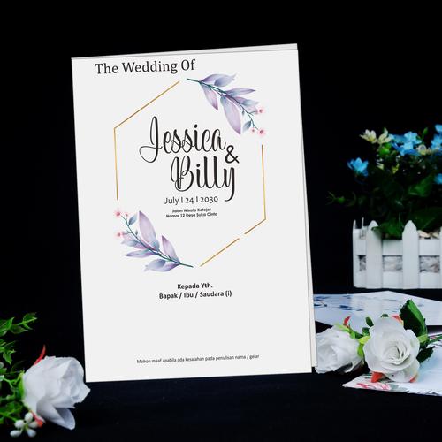 Jual Undangan Nikah Rustic - Kab. Bogor - Menddays Design | Tokopedia