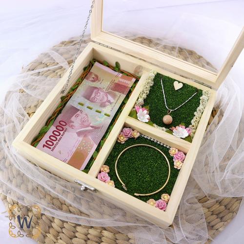 Jual KOTAK MAHAR UANG KOTAK PERHIASAN KOTAK SESERAHAN RUSTIC BOX KALUNG ...
