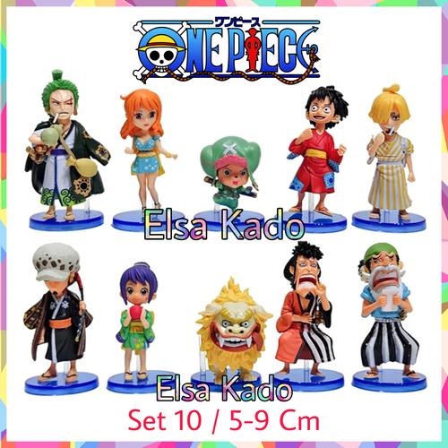 Jual Figure One Piece Wano Set 10 Nami Zoro Luffy Sanji Usopp Chopper ...