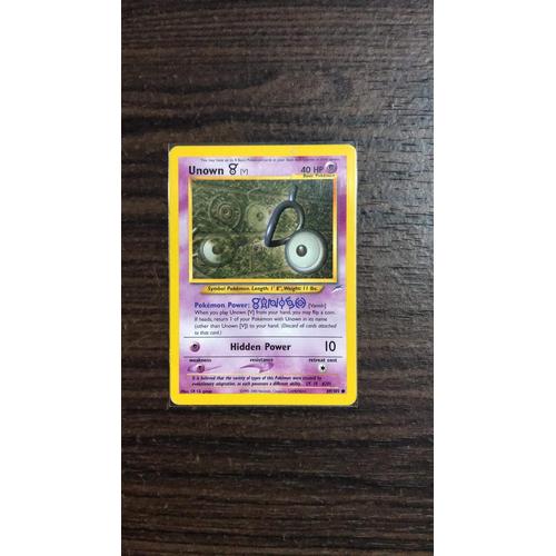Jual Unown V Neo set WOTC pokemon card kartu english / japanese - Kota ...