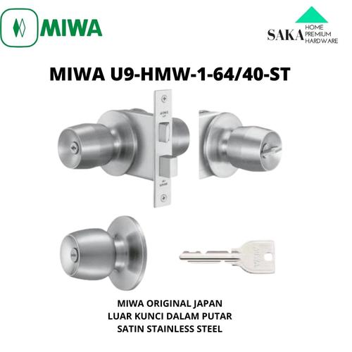 Jual Handle MIWA Lockset MIWA Kunci MIWA U9-HMW-1-64/40-ST - Jakarta ...