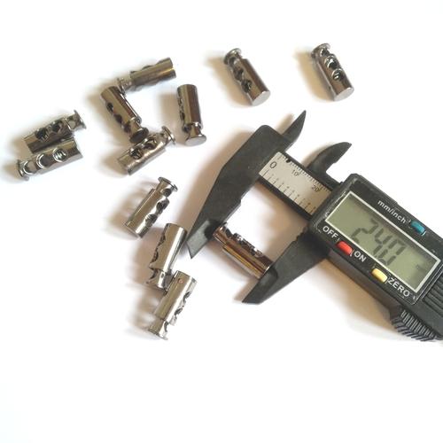 Jual stopper tali model botol warna black nikel bukan besi - silver ...