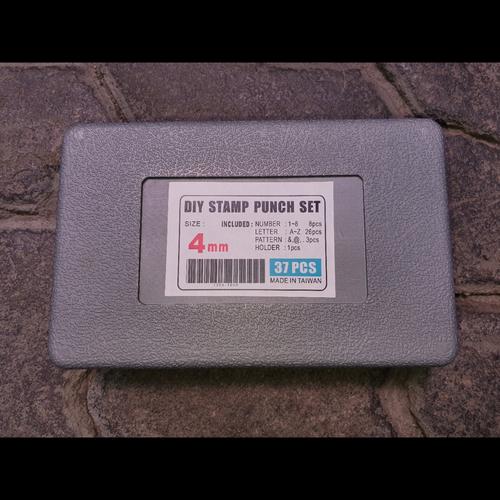 Jual DIY STAMP PUNCH 4MM 37PCS/SET TOOLKIT KETOK ANGKA HURUF PLAT BESI ...
