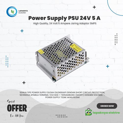 Jual Switching Power Supply PSU 24V 5A Input Power 110VAC-220VAC - Kab ...