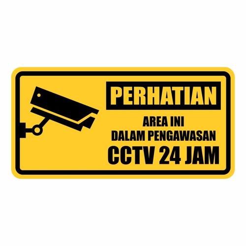 Jual Rambu Peringatan Pengawasan CCTV 40cm x 20cm Plat Alumunium ...