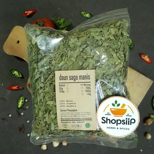 Jual DAUN SAGA MANIS SAGA RAMBAT SAGA TELIK KERING 50G - Kota Surakarta ...
