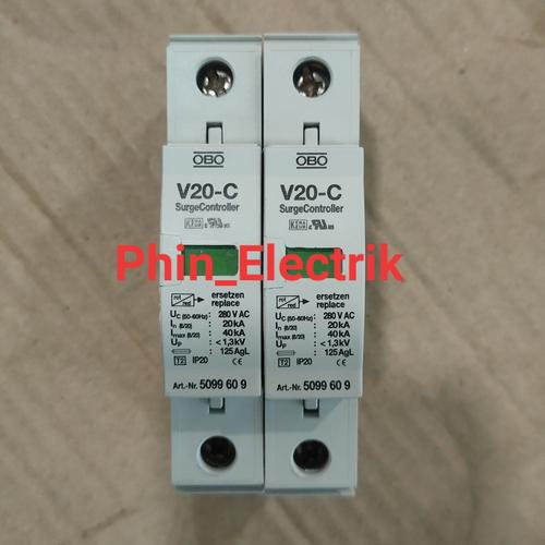 Jual surge arrester obo V20 C 2pole - Jakarta Pusat - Phin_Electrik ...