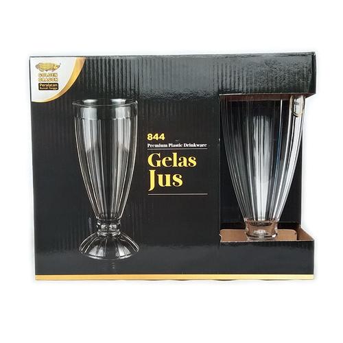 Jual Gelas Jus 844 - Ice Tea- Lemon Tea-( 420 ml ) Food Grade Golden ...