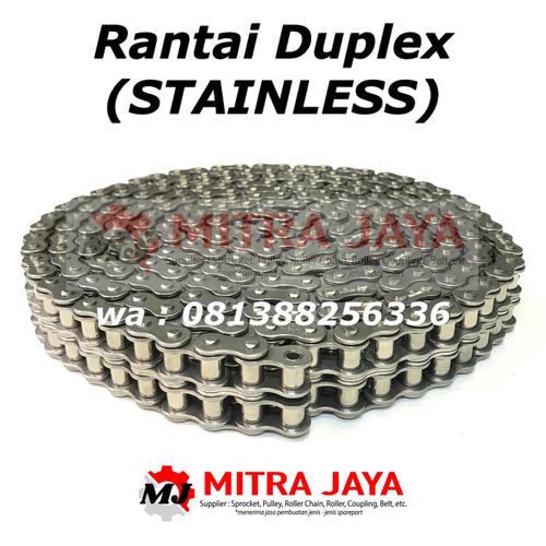 Jual RANTAI DOUBLE RS 80 - 2 STAINLESS STEEL SUS 304 SS ROLLER CHAIN ...