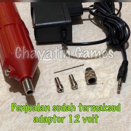 Jual Bor Mini Drill PCB + Adaptor Alat Pembuat Lubang Papan PCB Merk ...