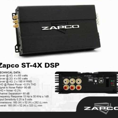Jual ZAPCO ST-4X DSP AMPLIFIER (FREE RCA RAMM 3Meter) - Jakarta Pusat ...
