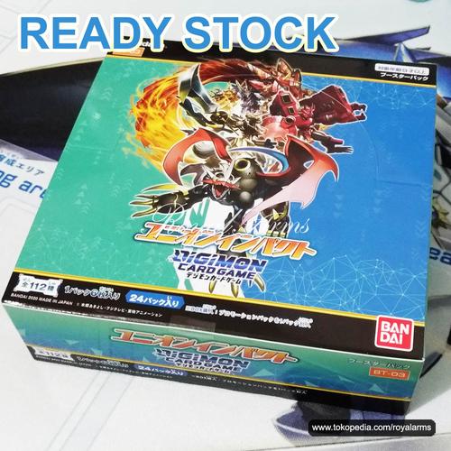 Promo Digimon Card Game Union Impact BT03 Booster Kartu Digimon Japan ...