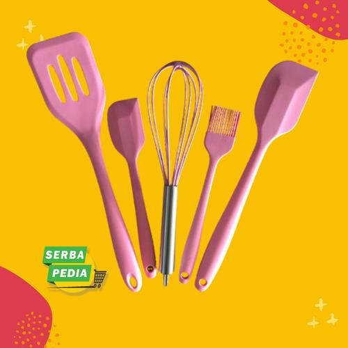 Jual Alat Baking Kue Silicone Cooking Tool Sets 5 Pcs - Kota Tangerang ...