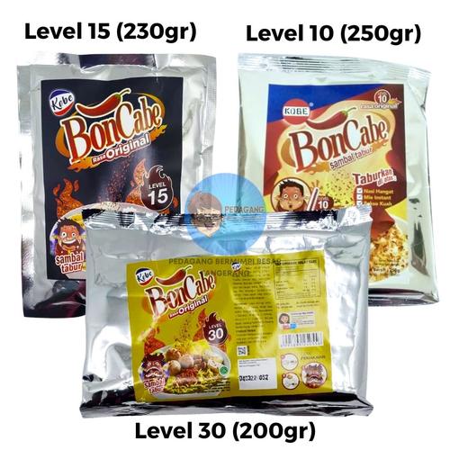 Jual Bon Cabe Level 10 15 30 / Kobe BonCabe Cabe Cabai Bubuk - LV 15 ...