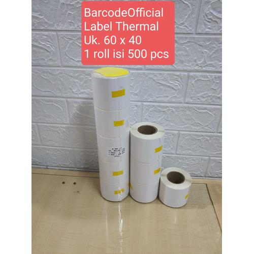 Jual LABEL STIKER THERMAL 60 X 40 - 60 X 40 MM LABEL XPRINTER X-360 ...