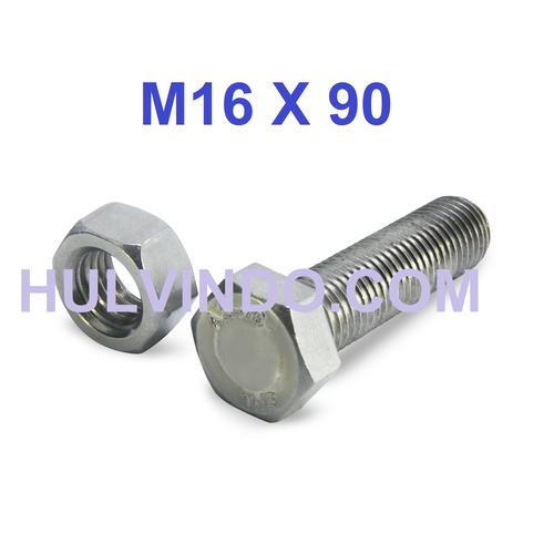 Jual BAUT MUR HEX STAINLESS STEEL 304 M16 X 90 - Kota Tangerang - Toko Aneka Guna Tangerang ...