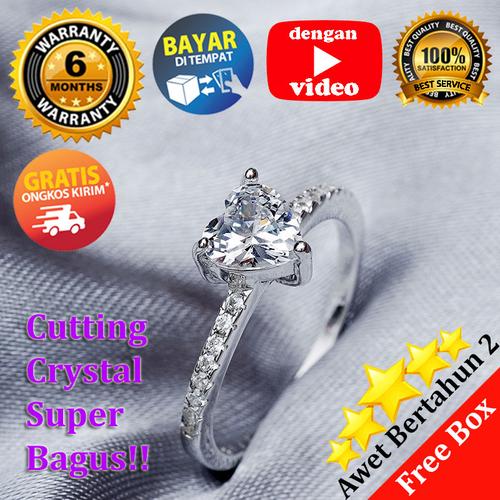 Jual RL 186 - Ring Silver Emas Putih ASLI, Made in Korea-Garansi 6 ...
