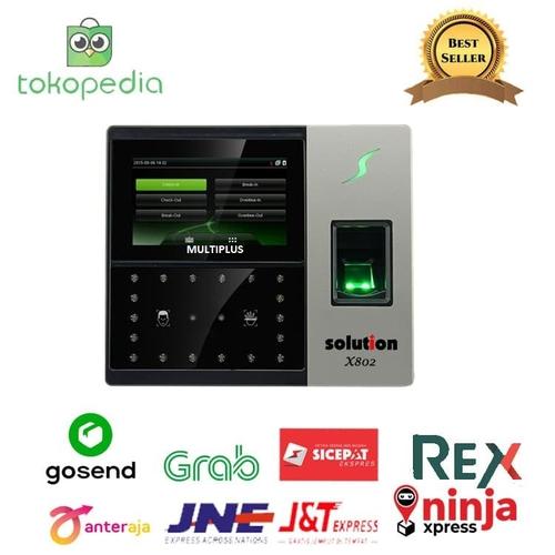 Jual Mesin Absen Absensi Finger Print Sidik Jari WAJAH SOLUTION X-802 ...