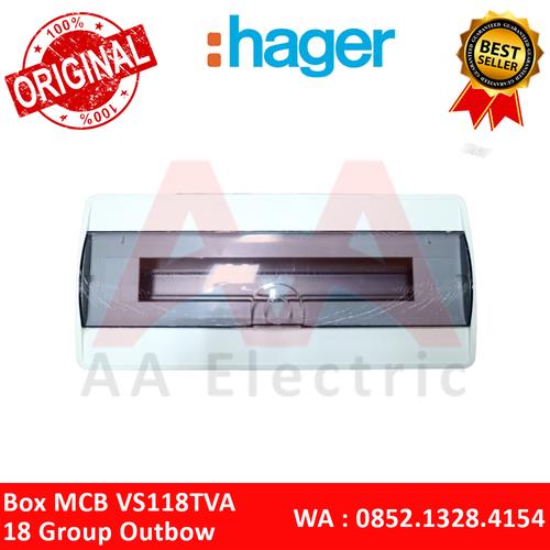 Jual BOX MCB VS118TVA OUTBOW 18 GRUP Pintu Transparan Hager - Jakarta ...