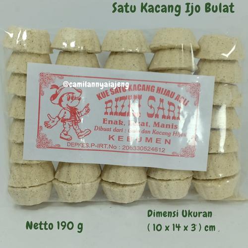 Jual Kue Satu Satru Kacang Hijau Ijo Inti Sari Bulat Asli Khas Kebumen ...