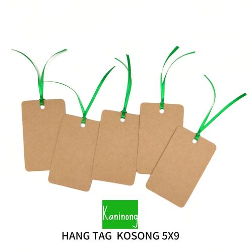 Jual Hang Tag Kosong / Kartu Ucapan Kosong / Label Kemasan 5X9 - tali ...