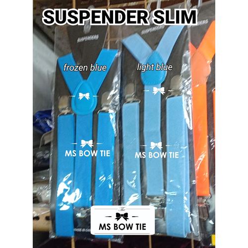 Jual suspender bretel BIRU FROZEN atau BIRU MUDA untuk dewasa SLIM ...