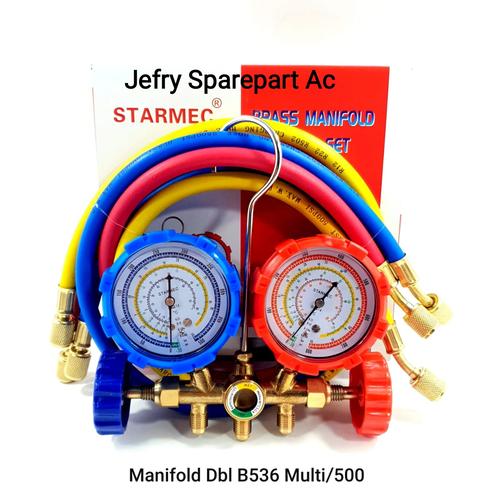 Jual TESTING MANIFOLD AC DOUBLE MULTI R22 R134A R410A R32 STARMEC ...