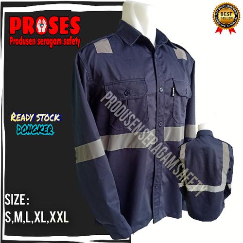 Jual WEARPACK SAFETY BIRU DONGKER-BAJU SERAGAM KERJA-WEARPACK COVERALL ...