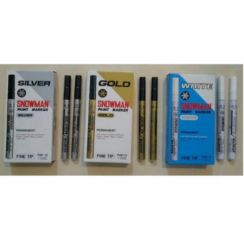 Jual SPIDOL SNOWMAN PAINT MARKER GOLD / WHITE / SILVER / ( PAK ...