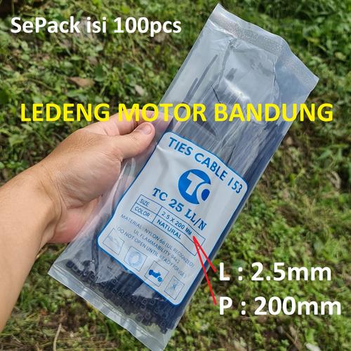 Jual 20cm Tali Ripet Kabel Ties Nylon Cable Tie 3x200mm Isi 100pc ...