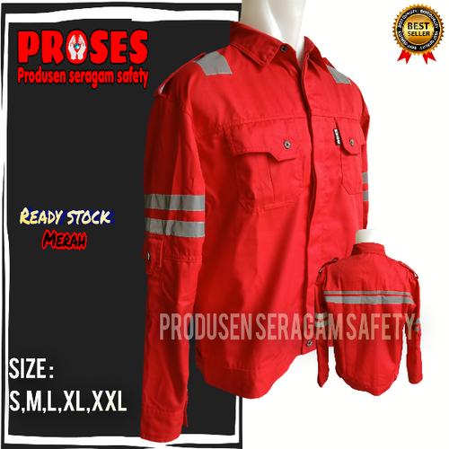 Jual BAJU SAFETY HSE MERAH-WEARPACK COVERALL-WEARPACK KERJA SAFETY ...