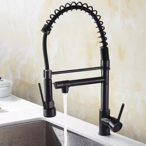 Jual Kran tarik panas dingin hitam/Kran kitchen sink/Kran pantry/Kran ...