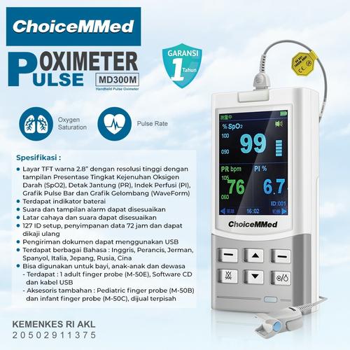 Jual PULSE OXIMETER CHOICEMMED MD300M OXIMETER MD 300 M - Jakarta Timur ...