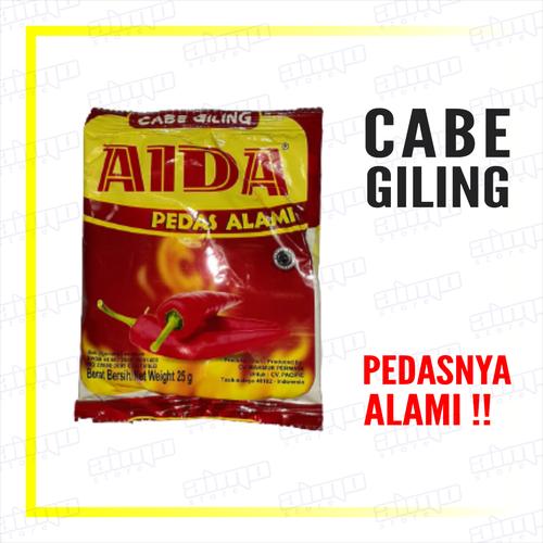 Jual AIDA - BUMBU CABE GILING BUBUK TABUR PEDAS ALAMI- Cabe Kering 25 ...