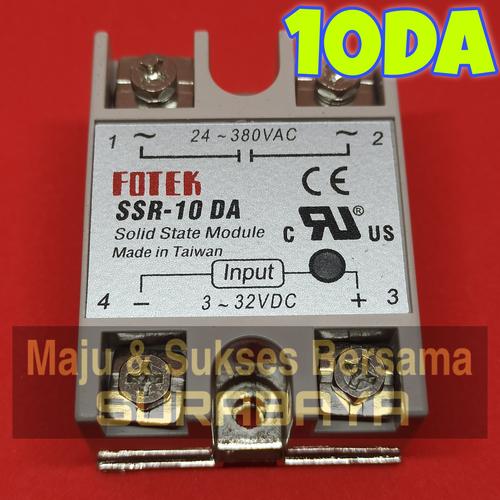 Jual SSR-10DA 3-32VDC to 24-380VAC 10A/250V Solid State Relay FOTEK - Kota Surabaya - Maju ...