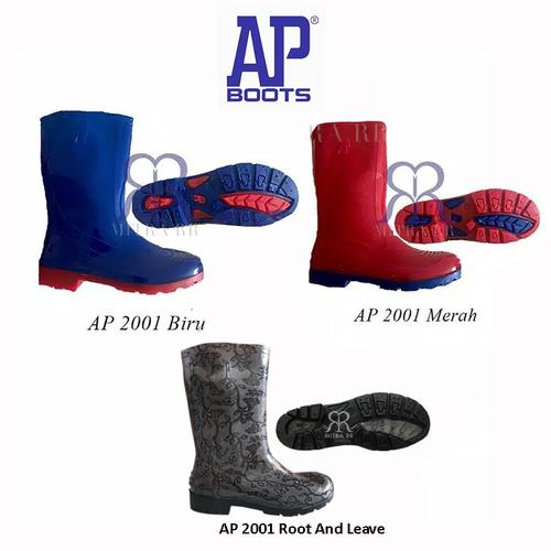 Jual AP Boots 2001 Hijau Biru Merah Sepatu Boot Anak Sekolah Tanggung ...