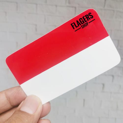 Jual STIKER MERAH PUTIH POLOS / STIKER BENDERA NEGARA / FLAG STICKER ...