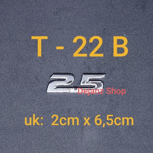 Jual T-22B. Emblem - Stiker - Sticker - Logo - Lambang - Tulisan 2.5 ...