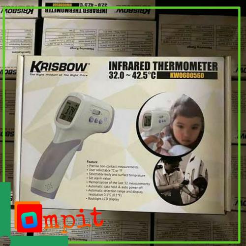 Jual Thermometer infrared Krisbow/ Thermo Gun/ Termometer suhu tubuh ...