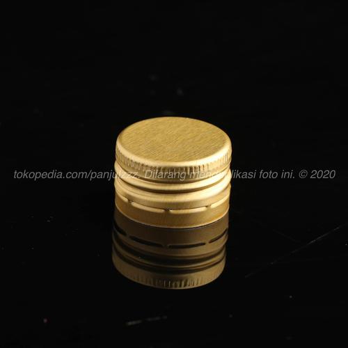 Jual Tutup Botol Kaca Alumunium ukuran 28 DENGAN ULIR Warna GOLD ...