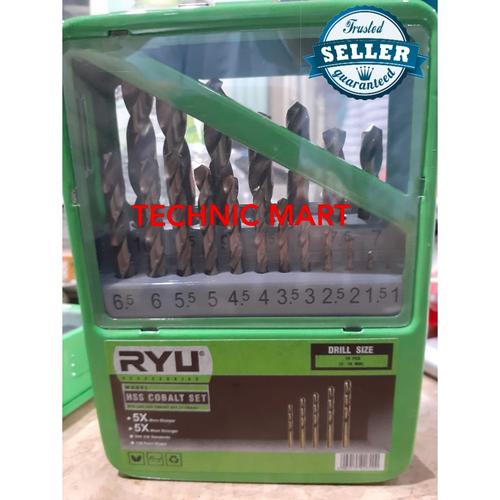 Jual Tekiro Ryu Mata Bor Set Hss Cobalt 1-10 mm Besi Kayu Stainless ...