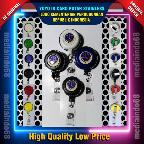 Jual Yoyo Id Card/Yoyo Name Tag Logo Kemenhub/Dishub - Hitam - Jakarta ...