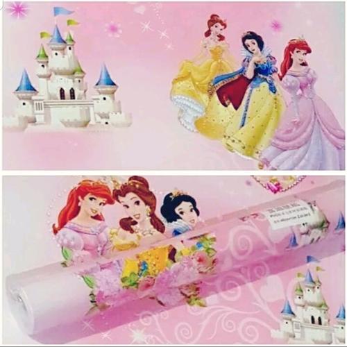 Jual Wallpaper stiker dinding motif kartun putri disney - Jakarta Utara ...