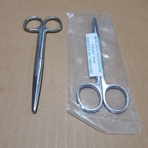 Jual Gunting Mayo 14cm Lurus & Bengkok / Mayo Scissor 14 cm STR & CVD ...