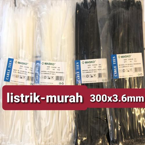 Jual Masko Kabel Ties 3.6x300 mm 30cm Sabuk Kabel Tali Tis Cable ...