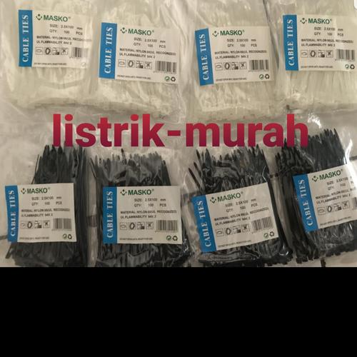 Jual Masko Kabel Ties 2.5x100 mm 10cm Sabuk Kabel Tali Tis Cable ...