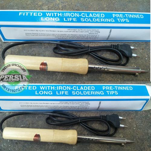 Jual solder listrik gagang kayu iron soldering 60 watt - Jakarta Barat ...