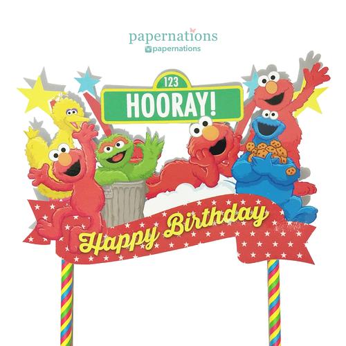 Jual Sesame Street Cake Topper - Jakarta Pusat - Papernations | Tokopedia