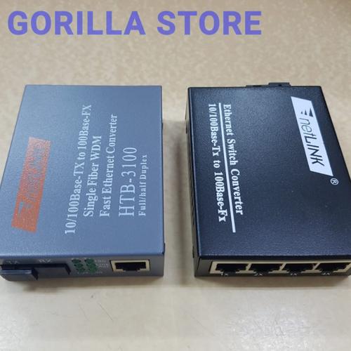 Jual Ethernet Switch Converter Fiber Optik Netlink HTB 3100 B4 ...
